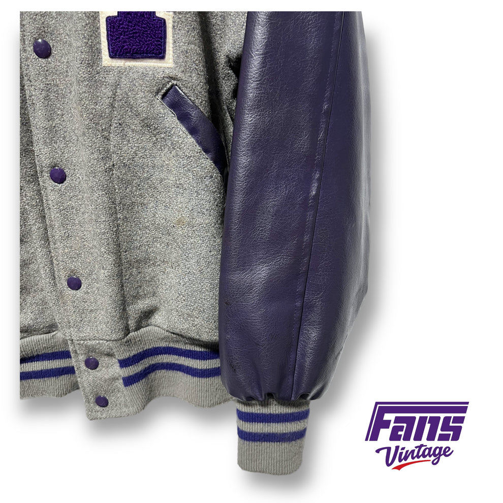 Late 1970s TCU Block T Letterman Varsity Jacket – Fans Vintage