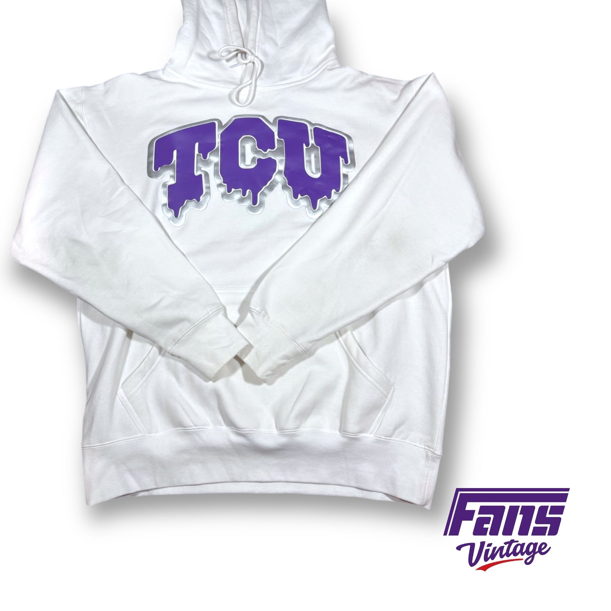 TCU Football Player Custom “Too Cold U” Ice Drip Puff Print Bubble Let ...