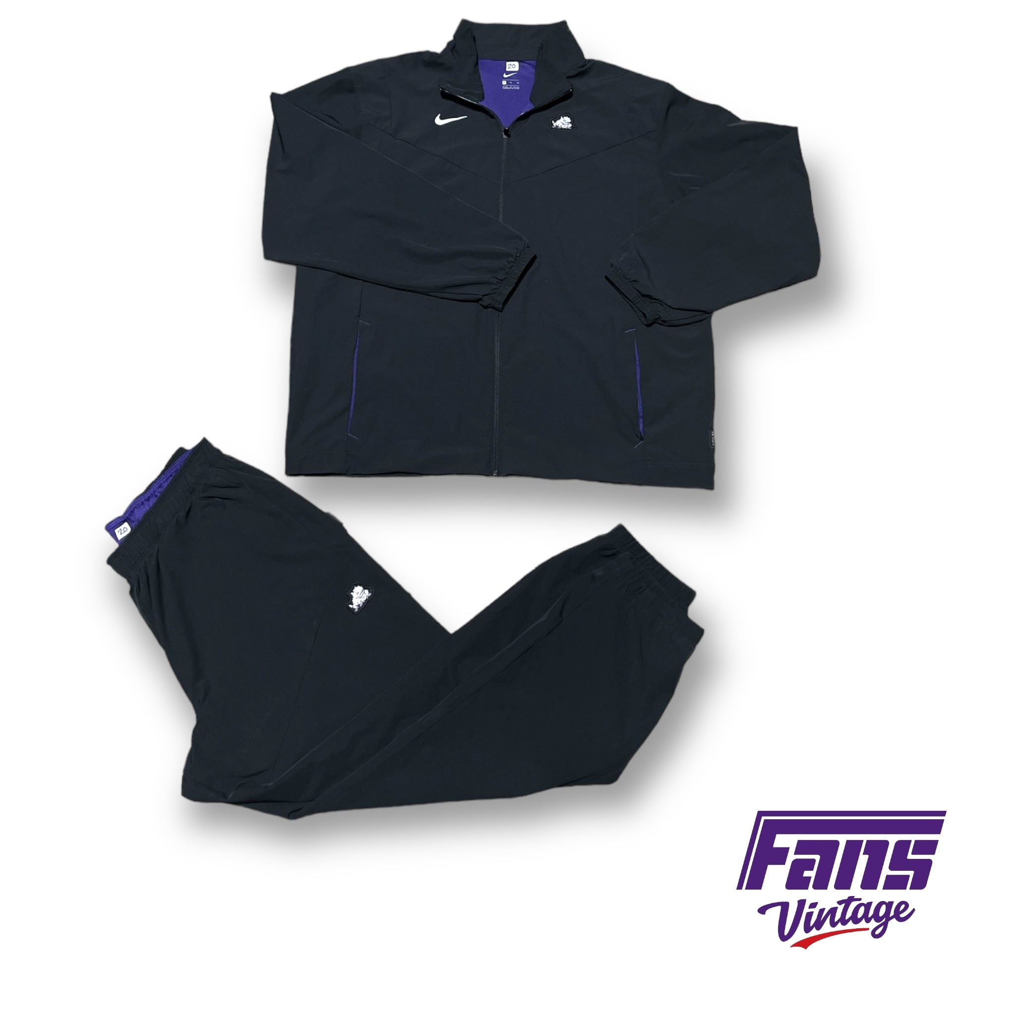 TCU Football Premium Nike Travel Set -“On Field” Edition Jacket and Pa ...
