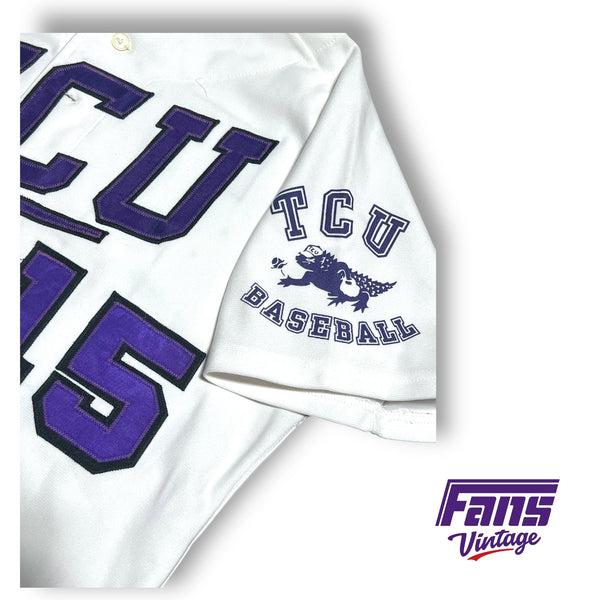 GRAIL - Ultra Rare Vintage TCU Baseball Game Worn 80s Team Jersey with ...