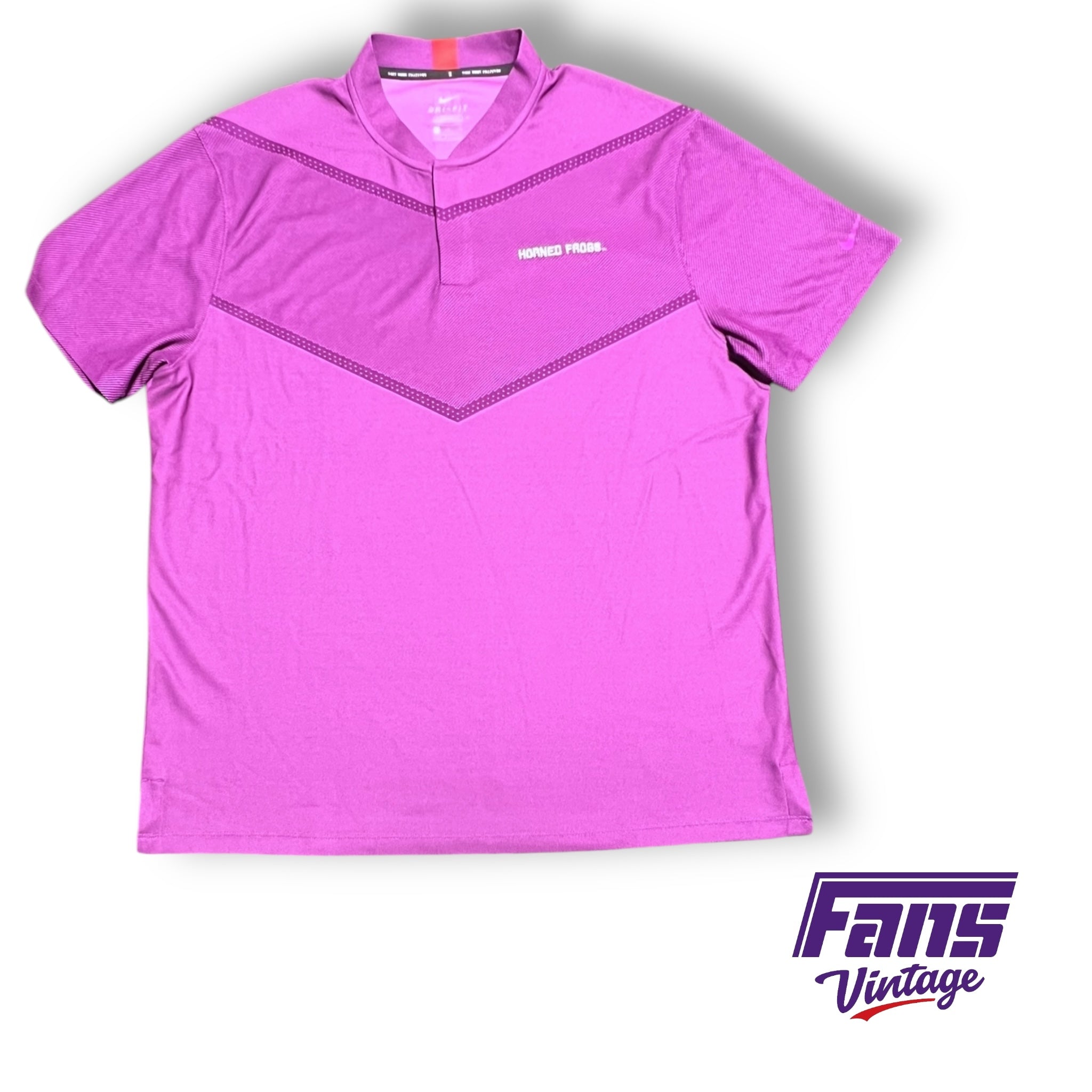 TCU Team Issue Custom Tiger Woods Collection Polo - NEW with original ...