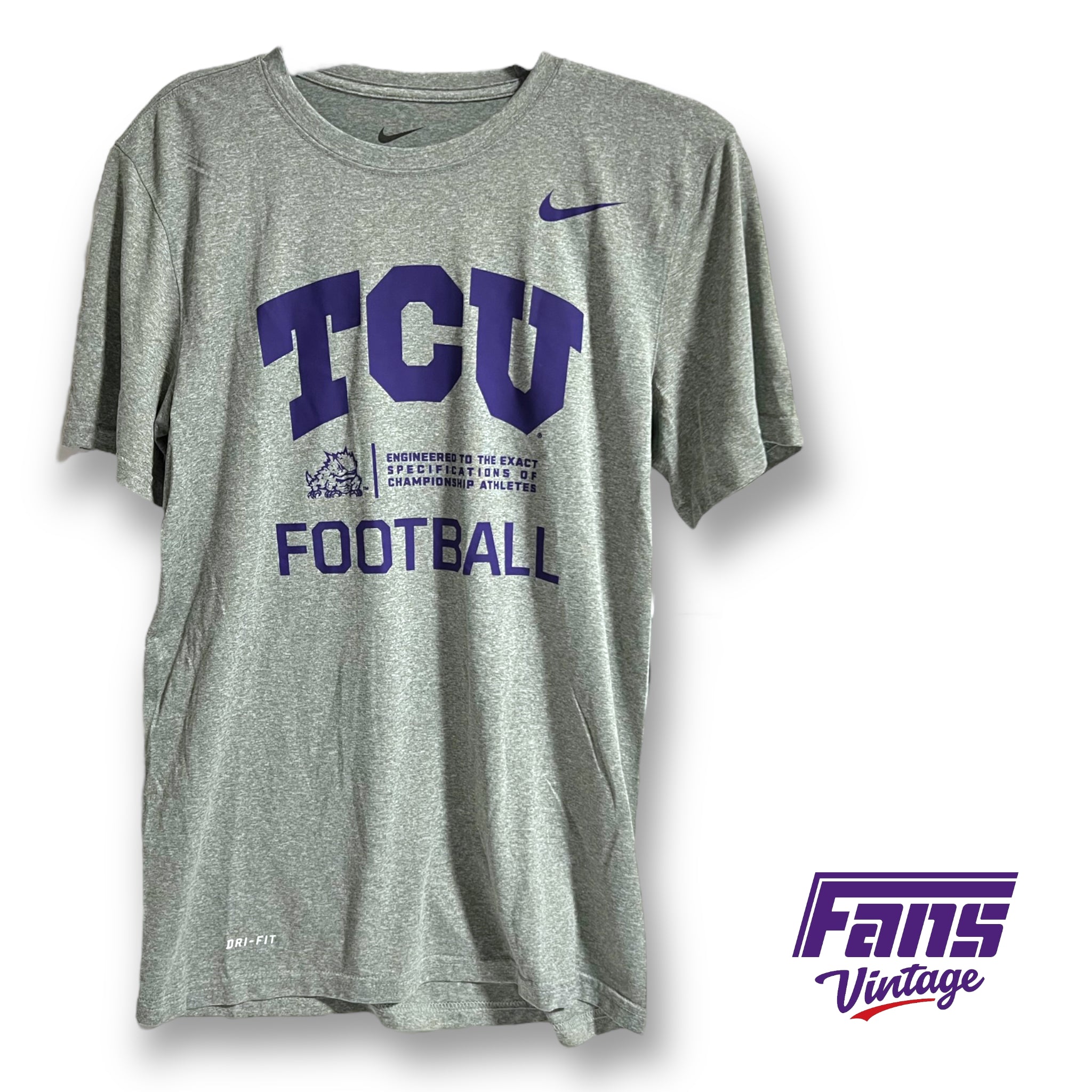 Nike TCU Football team issued dri-fit tee – Fans Vintage